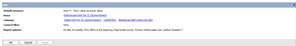 IBM Cognos Analysis Studio'nun Özellikleri